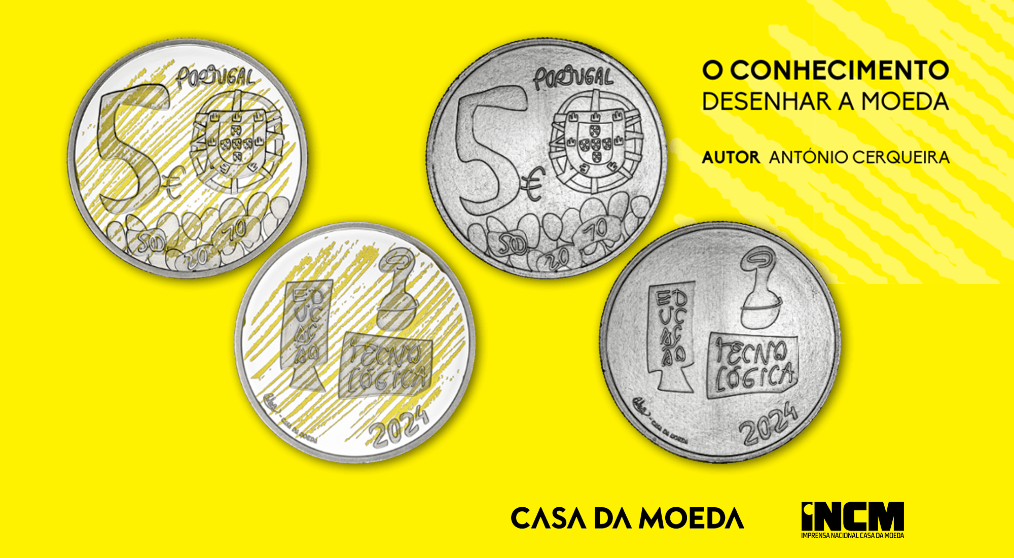 Casa da Moeda cunha moeda de coleção dedicada ao «Conhecimento» - INCM